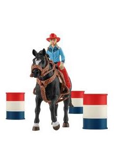 Schleich Farm World Barrel Racing mit Cowgirl, Spielfigur Serie: Farm World Art: Spielfigur Altersangabe: von 36 Monaten bis 8 Jahren Zielgruppe: Jugendliche, Schulkinder