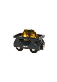 Brio World Goldwaggon mit Licht, Spielfahrzeug