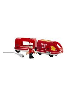 Brio World Roter Akku-Reisezug, Spielfahrzeug rot