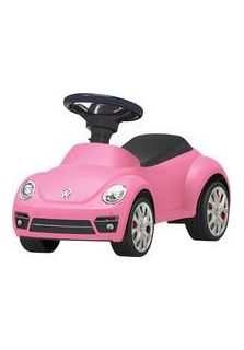 Jamara Rutscher VW Beetle pink/schwarz Bauweise: Vierrädrig Altersangabe: ab 18 Monaten Zielgruppe: Kleinkinder, Kindergartenkinder