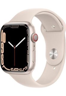 Apple Watch Series 7 Aluminium 41 mm (2021) | GPS | Polarstern | Sportarmband Polarstern