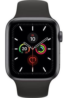 Apple Watch Series 5 (2019) | 44 mm | Aluminium | GPS | spacegrau | Sportarmband schwarz