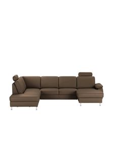 meinSofa Wohnlandschaft mit Sitz- und R&uuml;ckenbezug aus Leder Kathi &brvbar; braun &brvbar; Ma&szlig;e (cm): B: 309 H: 86 T: 235.0 &raquo; H&ouml;ffner