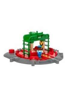 Brio World Lok-Drehscheibe mit Kontrollbr&uuml;cke, Bahn